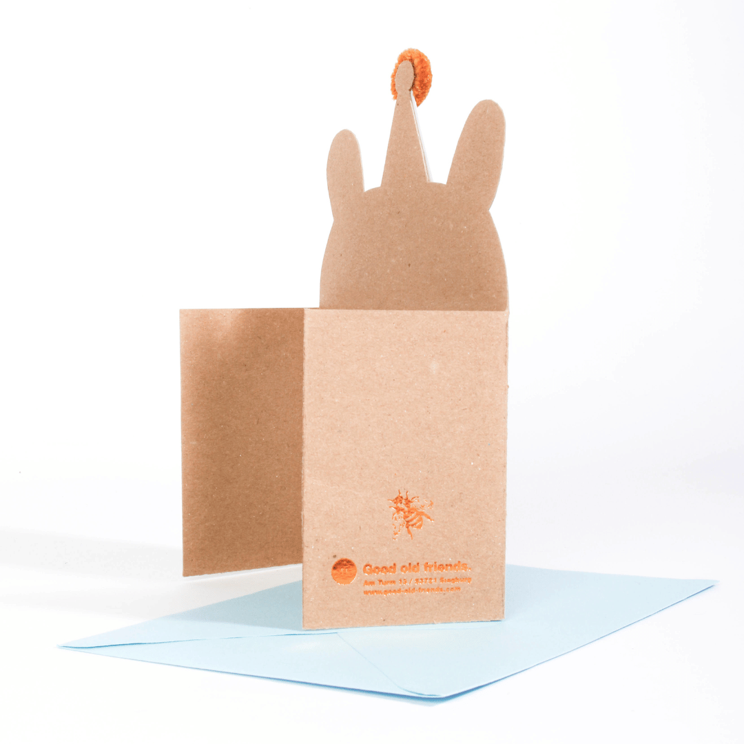 Furry friend card, bear – Papier & Stift